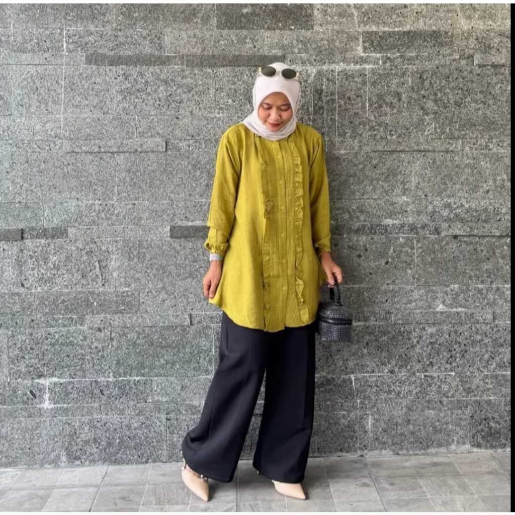 Jual SENORITA Tunik Series Opnaisel Rempel Atasan Wanita Polos ...