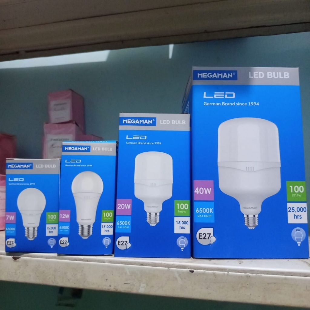 Jual MEGAMAN LAMPU LED T-BULB Day light lamp Bohlam 7 watt/ 12 watt/ 20 ...