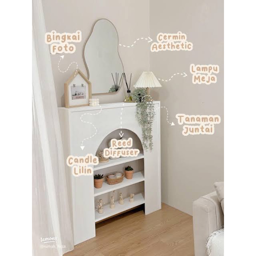 Jual RAK PERAPIAN (BELUM DIRAKIT) Rak Perapian, Rak Korea, Rak Dekorasi ...