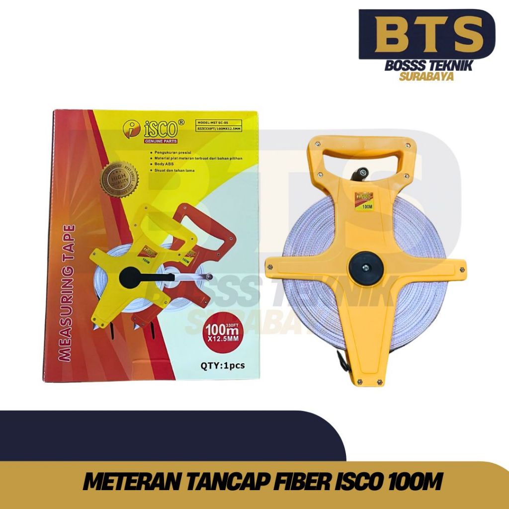 Jual ISCO Meteran Tancap 30m/50m/100m / Meteran Tanah / Meteran Rol ...