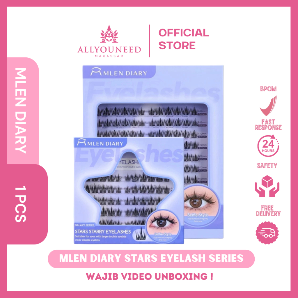 Jual MLEN DIARY Stars Eyelashes Series | Shopee Indonesia