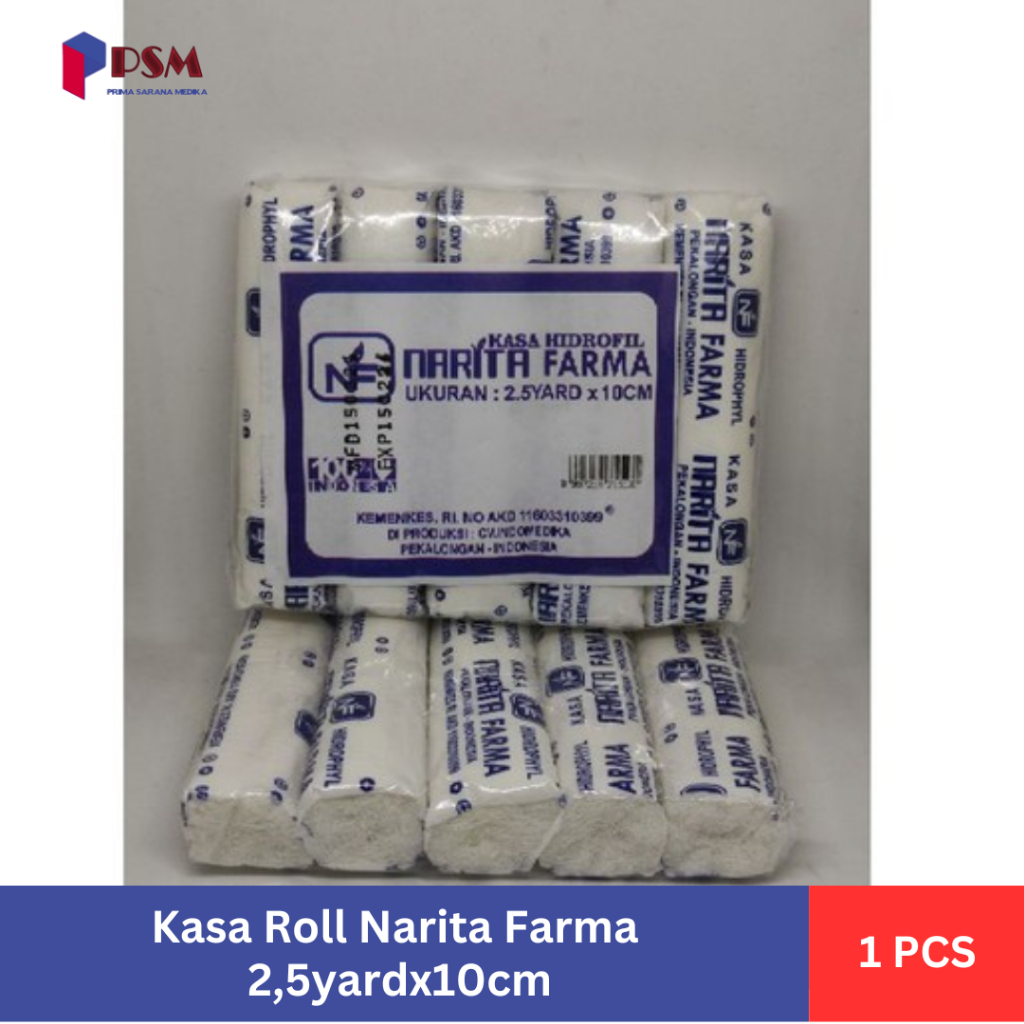 Jual Narita Farma Verban Kain Kasa Hidrofil Gulung 4yard x 10cm ...
