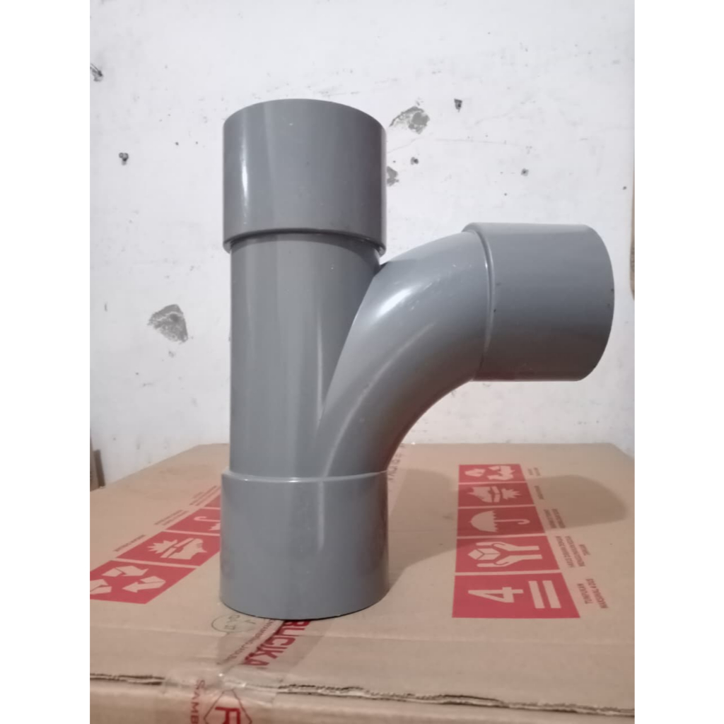 Jual Large Radius Tee PVC 3" AW Rucika / Tee Way PVC 3 inch AW Rucika ...