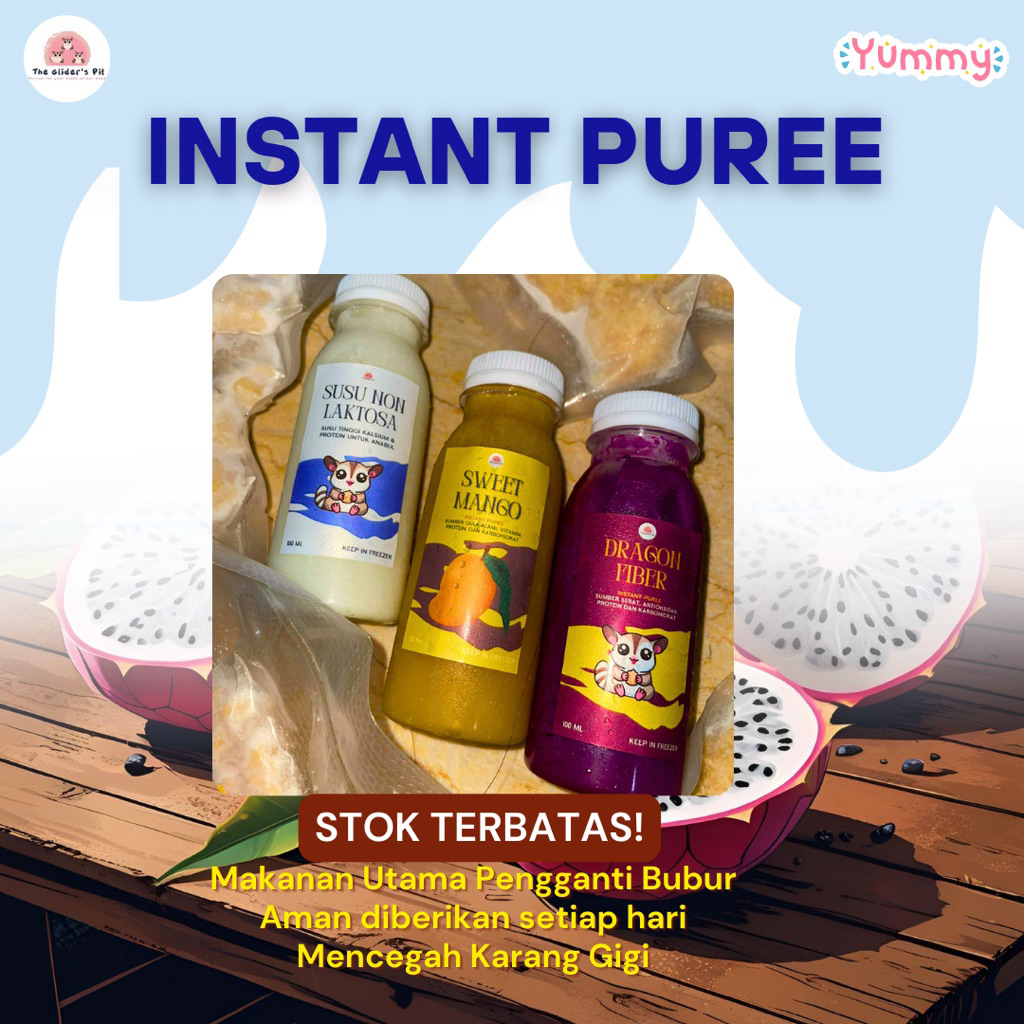 Jual INSTANT PUREE Makanan Sugar Glider Pengganti Bubur Bayi Sumber ...