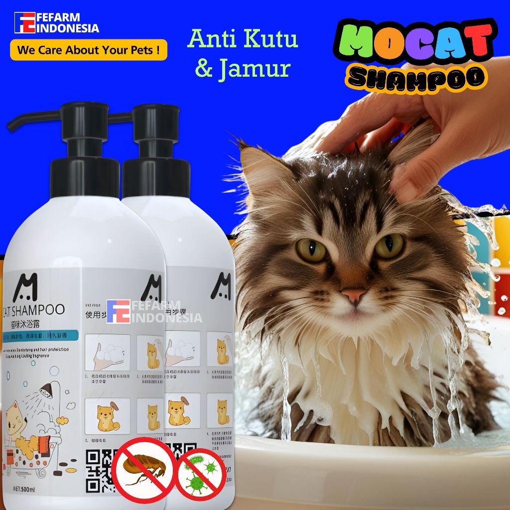 Jual Shampoo Kucing Shampo Premium 500 ml Anti Kutu Jamur Anti Tick ...