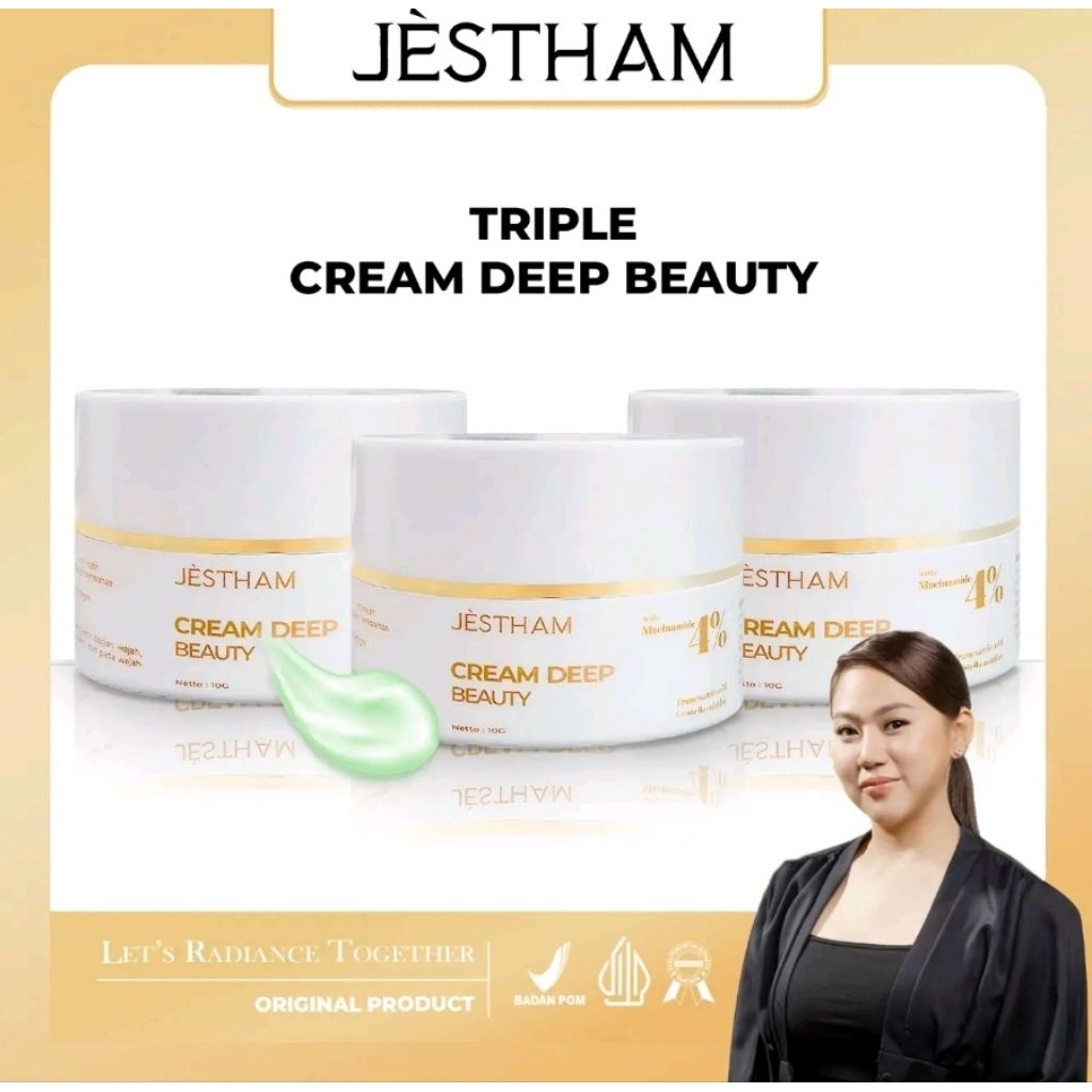 Jual Jestham Triple Cream Deep Beauty - Mencerahkan Wajah Lebih Cepat ...