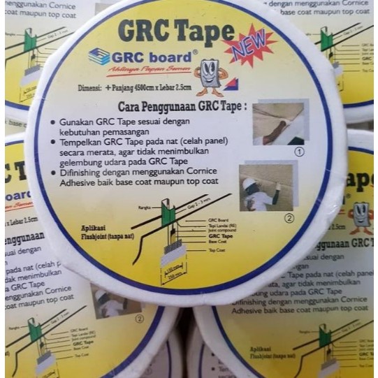 Jual Lakban Kain Kasa Kassa Compound GRC Board Gypsum TAPE / GRC TAPE ...