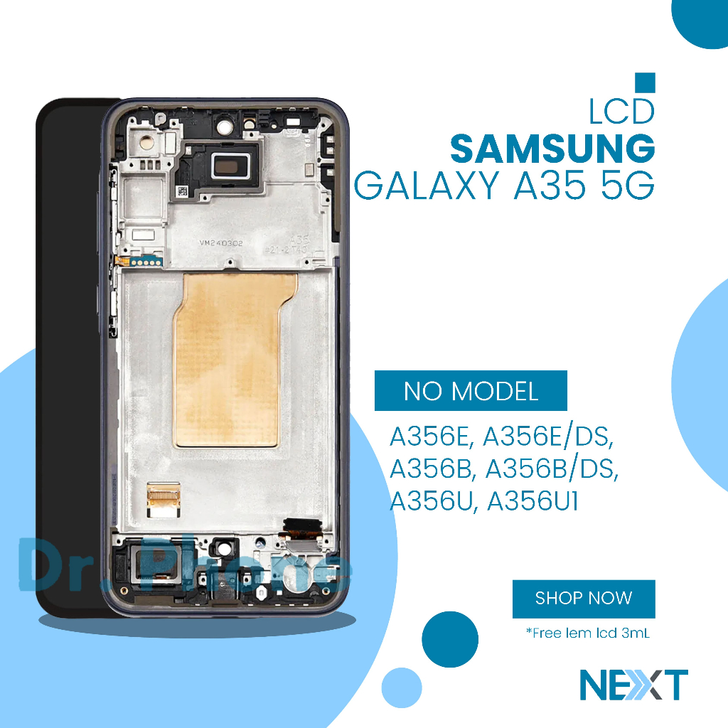 Jual LCD Samsung A35 5G / A356 - Include Frame Finger Print Fullset ...