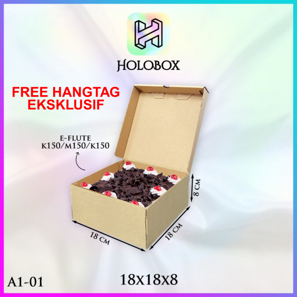 Jual Kotak/Box/Dus Polos/Murah/Kue/Packaging/Sepatu/Serbaguna 5 Ukuran ...