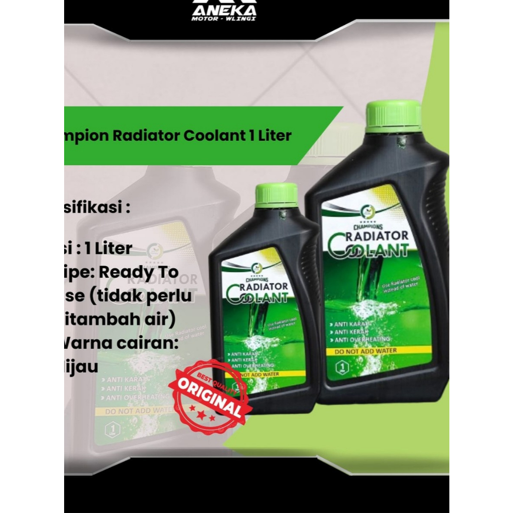Jual Champion Radiator Coolant 1L Cairan Pendingin Radiator Anti Karat ...