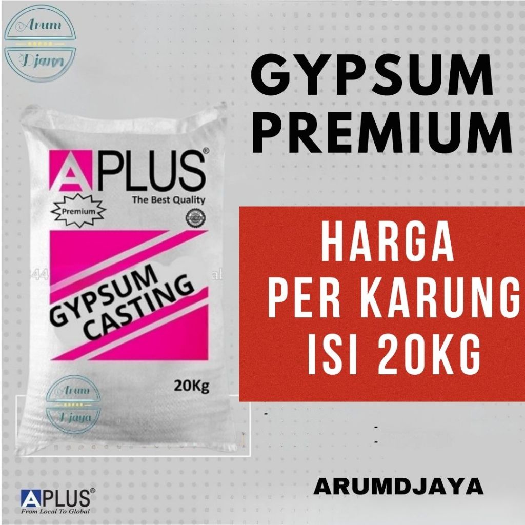 Jual Gypsum APlus Casting Premium Putih - Semen Gipsum Premium Putih ...