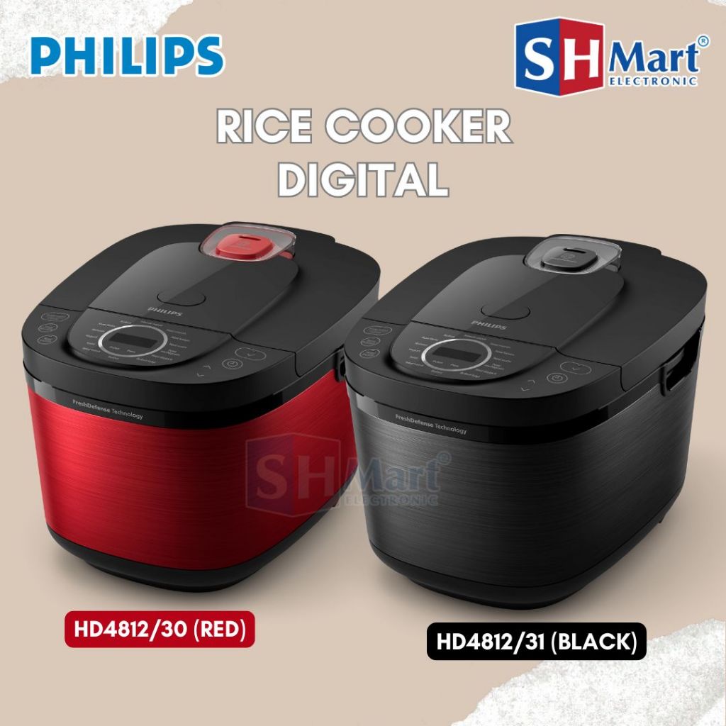 Jual Philips Rice Cooker Digital 1.8 Liter HD4812 Magicom 18 Menu Masak ...