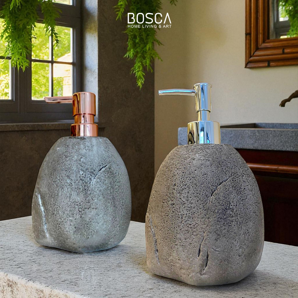 Jual Bosca Living - Sand Stone Bottle Soap / Tempat Sabun Motif Batu ...