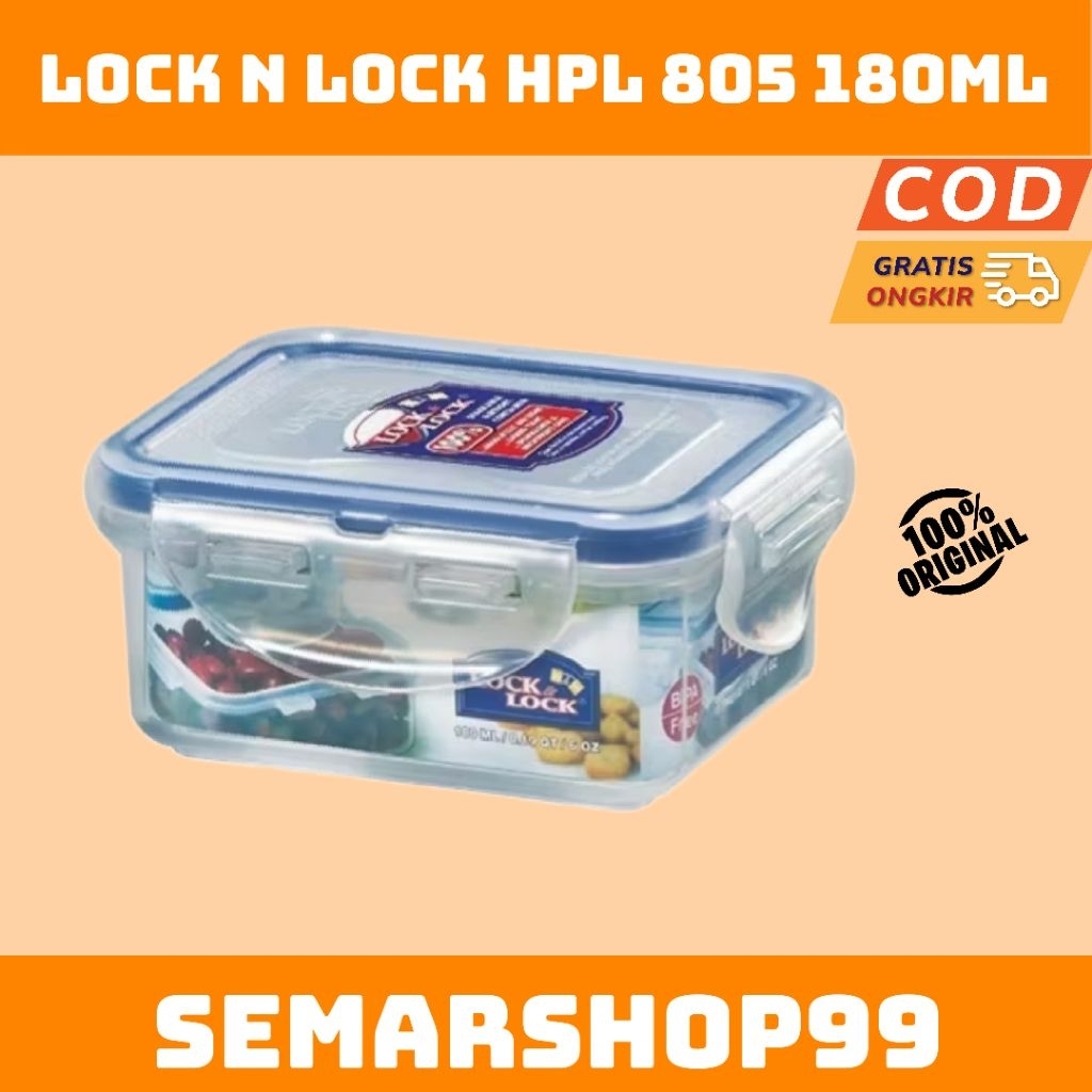 Jual LOCK N LOCK HPL805 180ML Ukuran Kecil Tempat Wadah Makanan ...