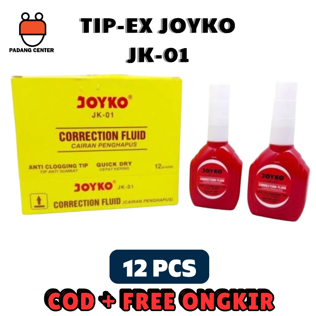 Jual TIPEX CAIR JOYKO JK-01 (12 PCS) | Shopee Indonesia