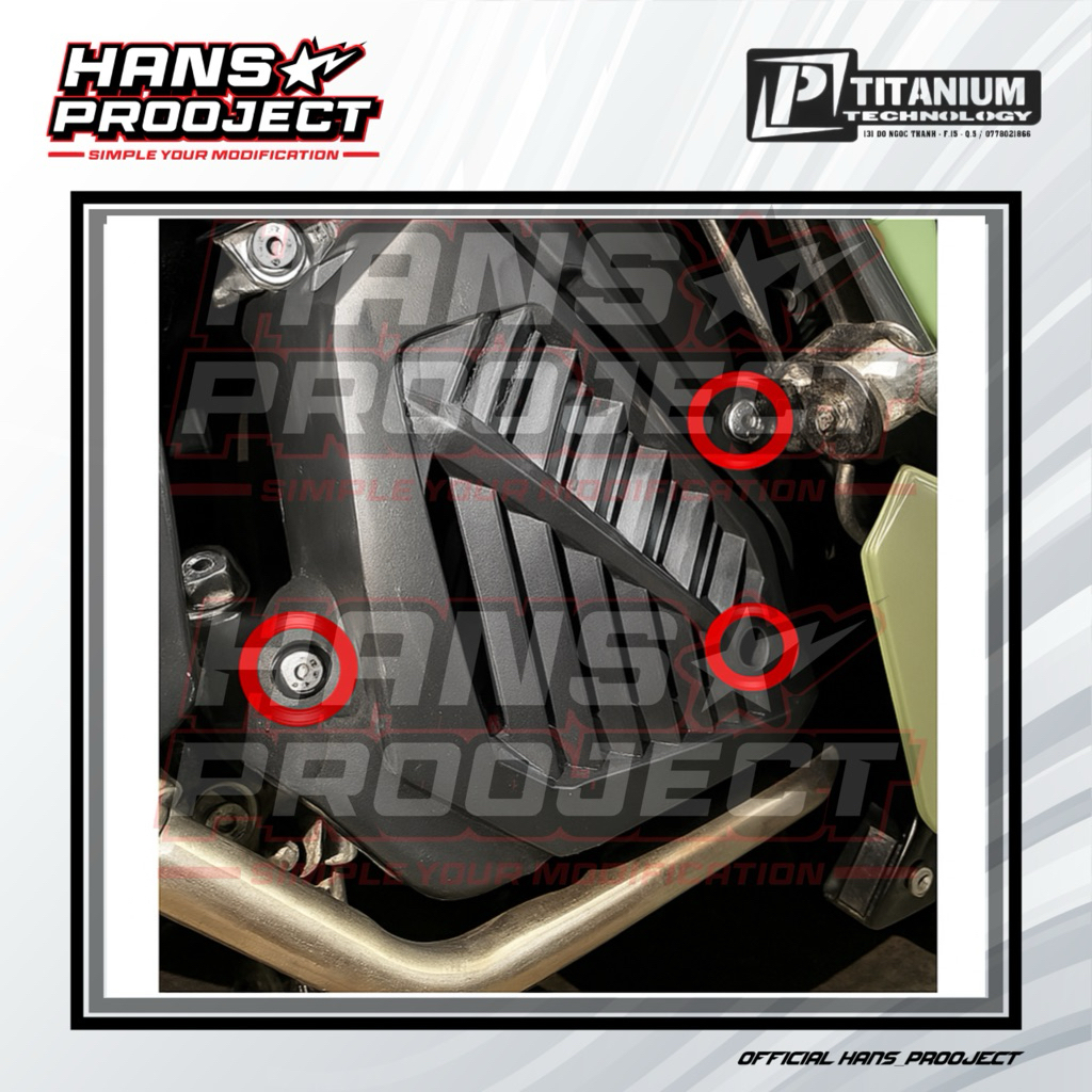 Jual Baut TITANIUM Cover Radiator Standar Vario 125/150 (3 Baut ...
