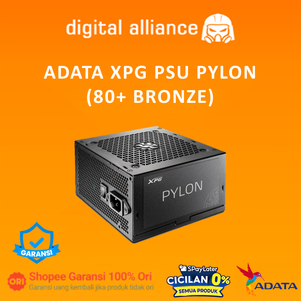 Jual ADATA XPG PSU POWER SUPPLY PYLON 650W (80+ BRONZE) BLACK | Shopee ...