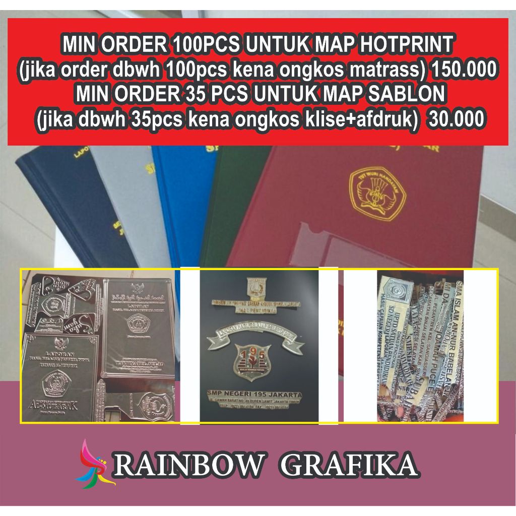 Jual BIAYA CETAK MATRAS MAP HOTPRINT EMBOSS & klise+afdruk sablon ...