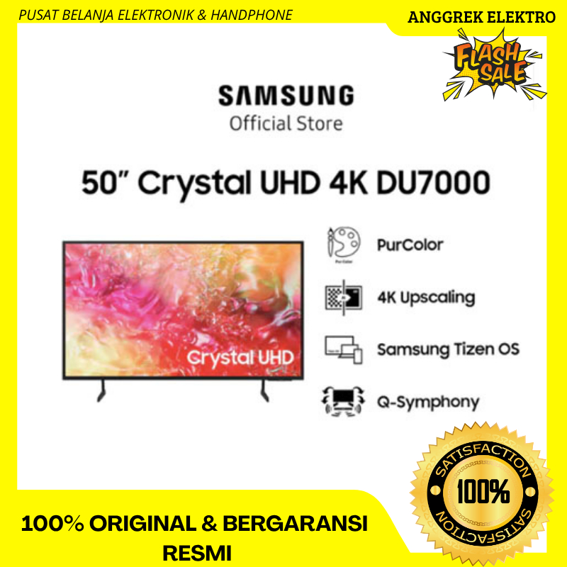 Jual SAMSUNG 50DU7000 / UA50DU7000 4K SMART TV 50 inch 2024 series ...