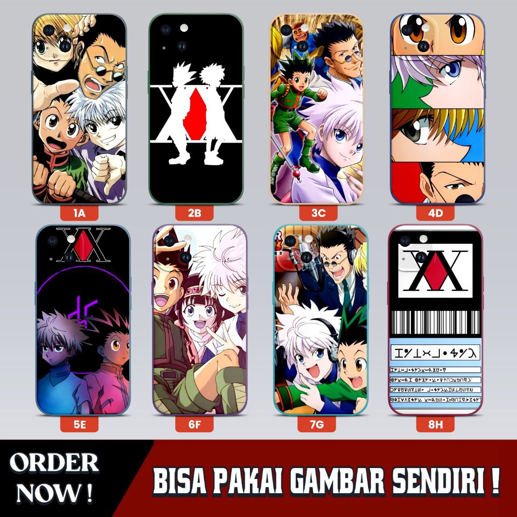 Jual Custom Case Softcase Silikon Glossy Hunter X Hunter Casing Untuk ...