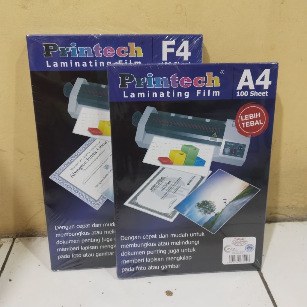 Jual 50 Pcs Plastik Laminating F4 /A4 Printech | Shopee Indonesia