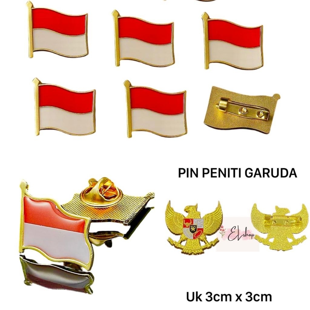 Jual Bros Merah putih / Peniti Bendera Merah Putih / Pin Tusuk ...
