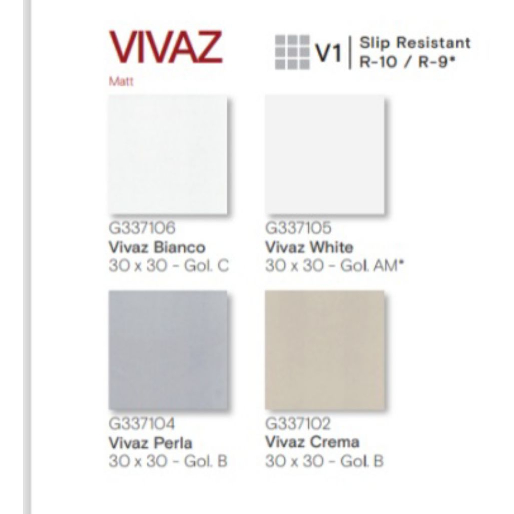 Jual KERAMIK MERK ROMAN TIPE VIVAZ BIANCO, WHITE, PERLA CREMA UKURAN ...