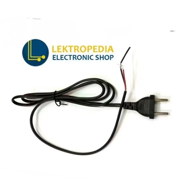 Jual Kabel AC Buntung 1.5m Hitam Murah SNI Cord Adaptor Listrik 220V Power | Shopee Indonesia