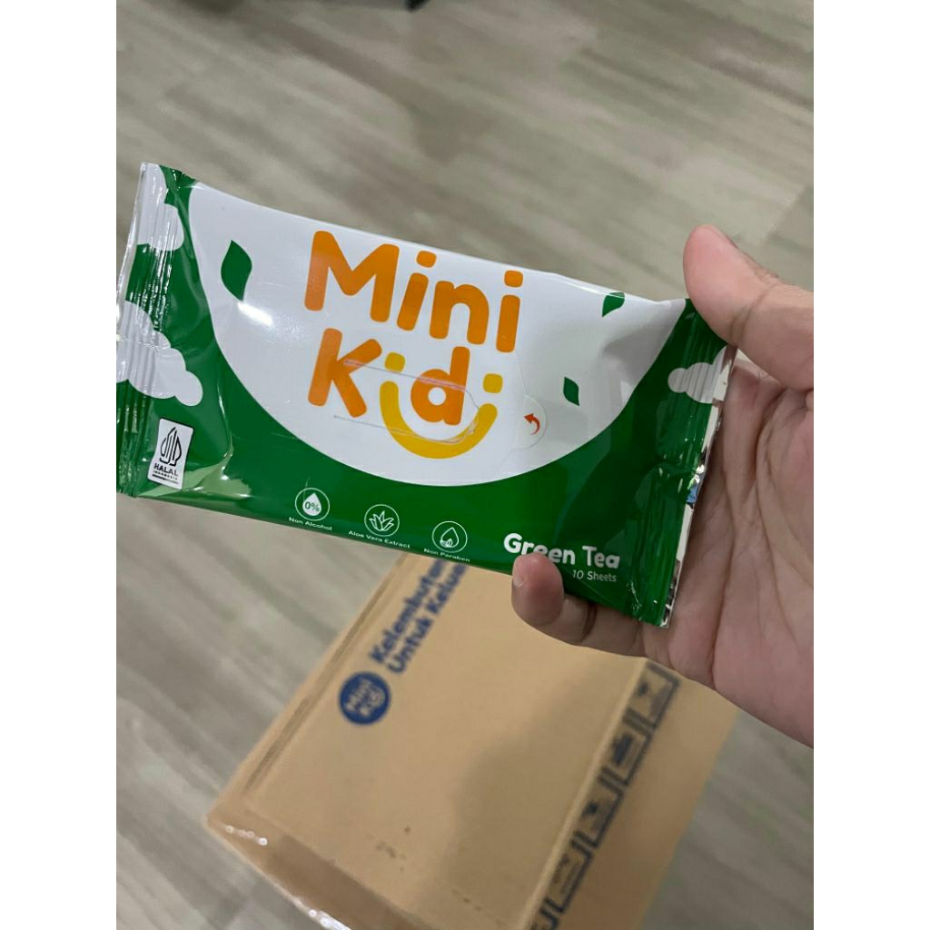 Jual TISSUE BASAH MINI KIDI TINS 10 SHEET TISSU TINS BABY WIPES TISU ...