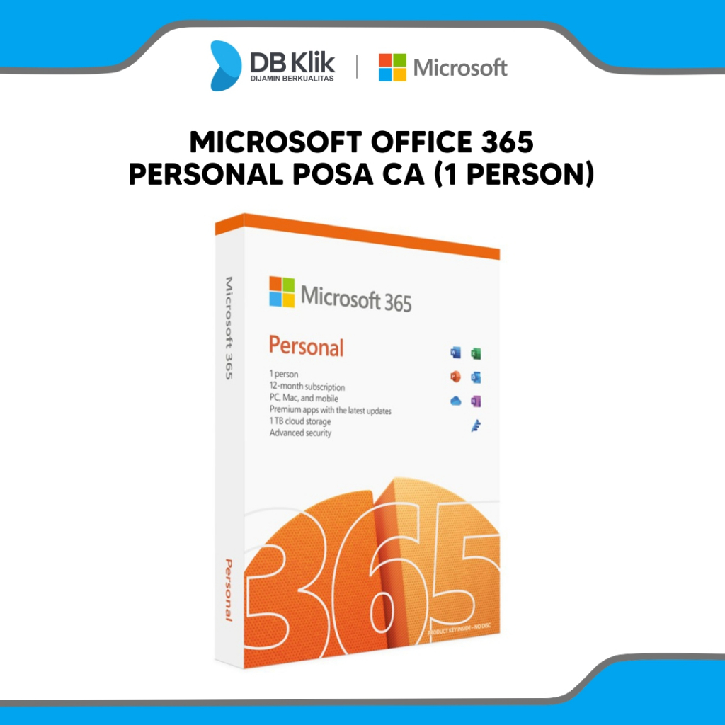 Jual Microsoft Office 365 Personal Posa Ca (1 Person) - 365 | Shopee Indonesia