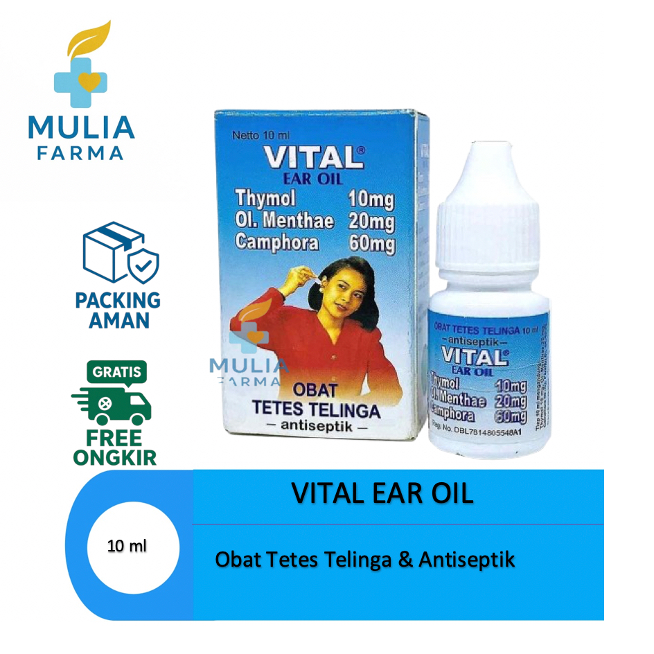 Jual VITAL EAR DROPS 10ML/ANTISEPTIK TELINGA / VITAL TETES TELINGA ...