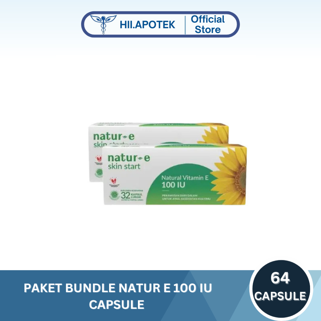 Jual Paket Bundle Natur E 100 IU Capsule 32 (64 Capsule) | Shopee Indonesia