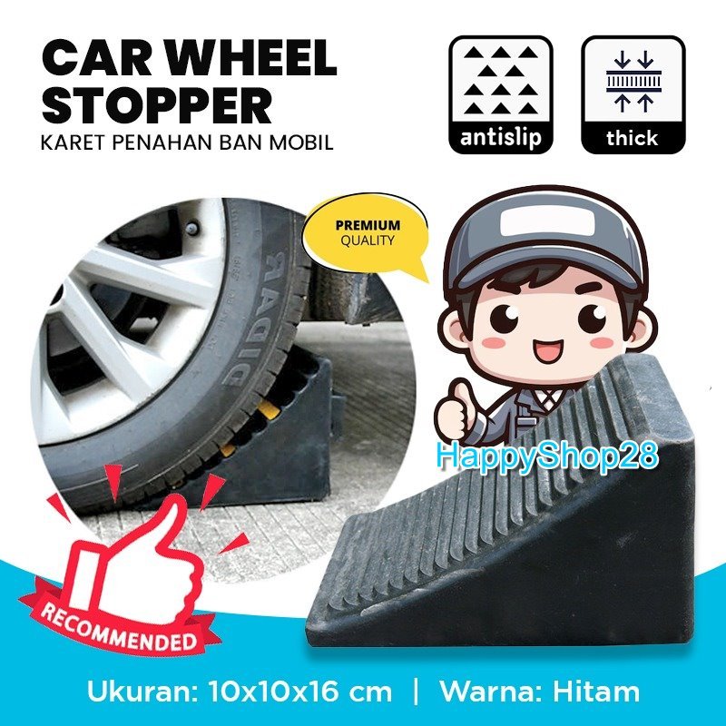 Jual Karet Penahan Ban Mobil / Ganjalan Ban Mobil / Car Wheel Stopper ...