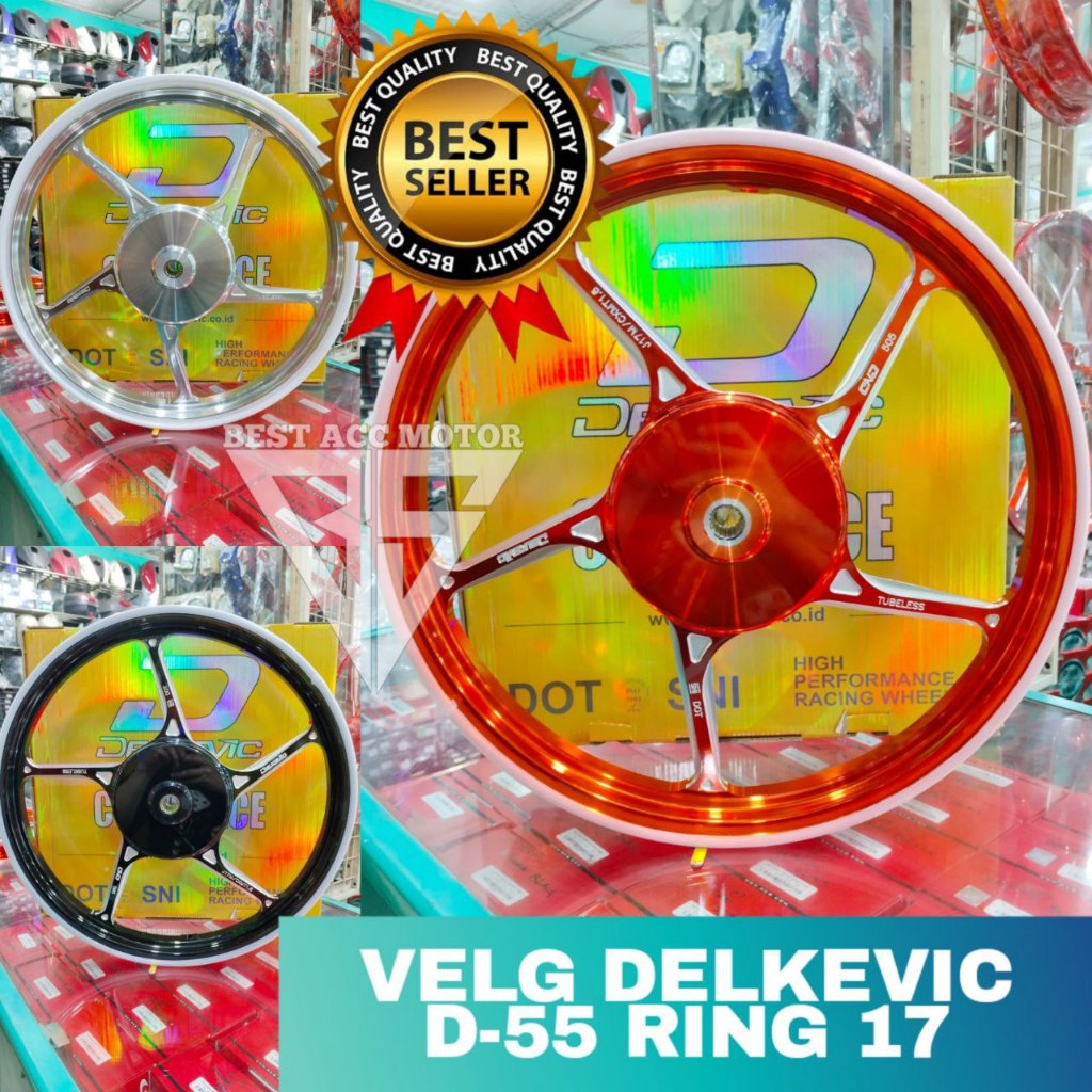 Jual velg delkevic ring 17 D55 BEAT SCOOPY AEROX NINJA 150 VARIO 125 ...