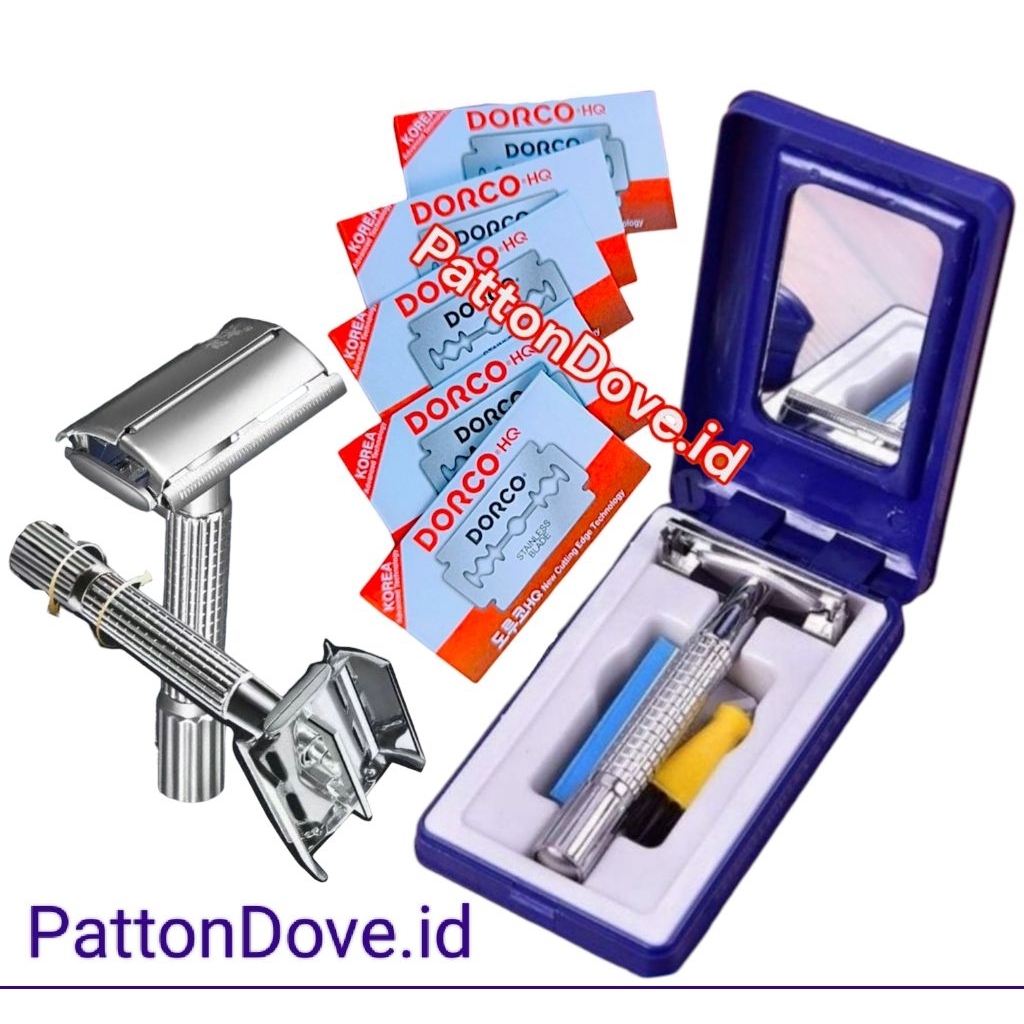 Jual SET ALAT CUKUR SAFETY RAZOR CLASSIC ALAT CUKUR JENGGOT MANUAL ...