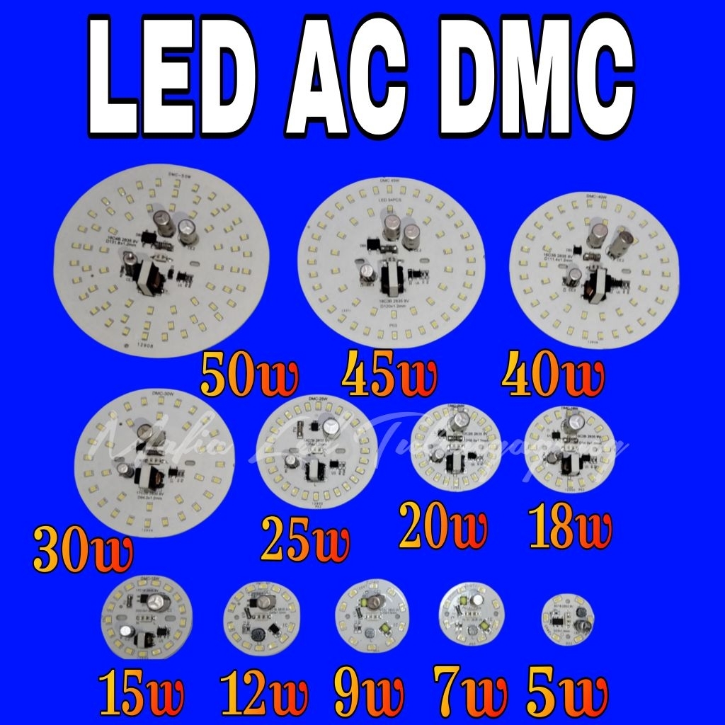 Jual LED AC DMC tegangan chip led 9Volt (SUDAH DAPAT KABEL) | Shopee ...
