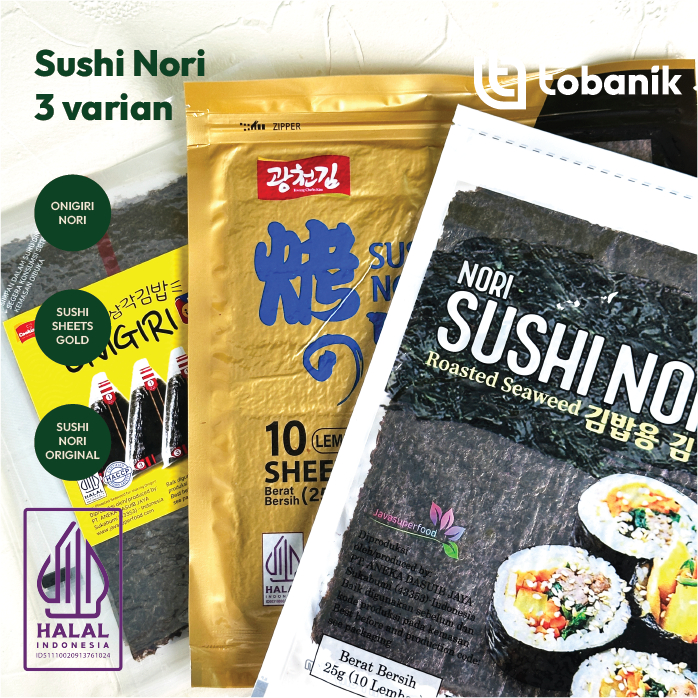 Jual Sushi Nori Besar Onigiri Sheet 3 Varian | Shopee Indonesia