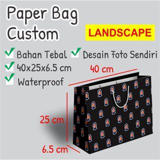 Jual Paperbag custom muka I desain pattern wajah I suka-suka sesuai ...