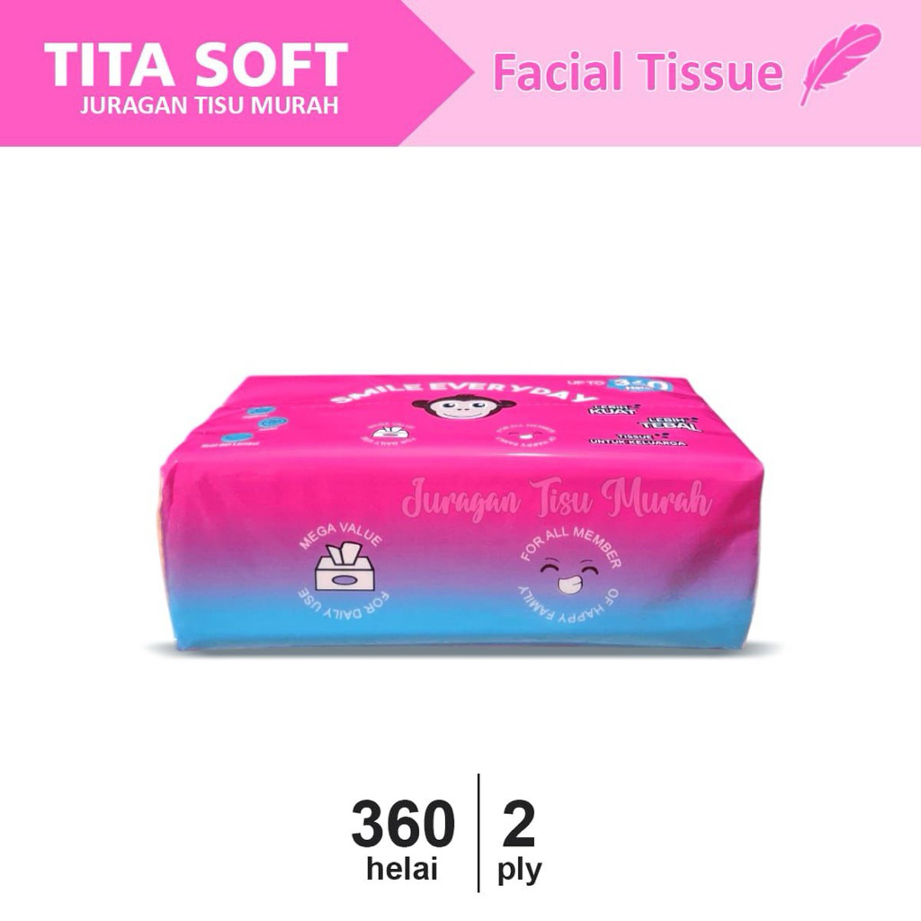 Jual Tisu titasoft 180 sheet 2 ply - tisu wajah - HARGA ECER 1 PCS ...