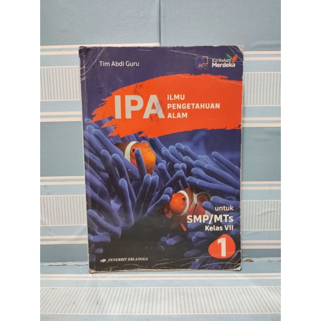 Jual Buku IPA ilmu pengetahuan alam untuk SMP kelas 1 VII 7 kurikulum merdeka erlangga | Shopee ...