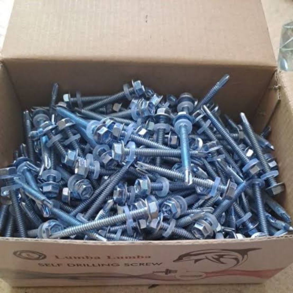 Jual BAUT DRILLING 12x50 LUMBA-LUMBA BAUT KANAL BAJA PER 1 PACK (300 ...