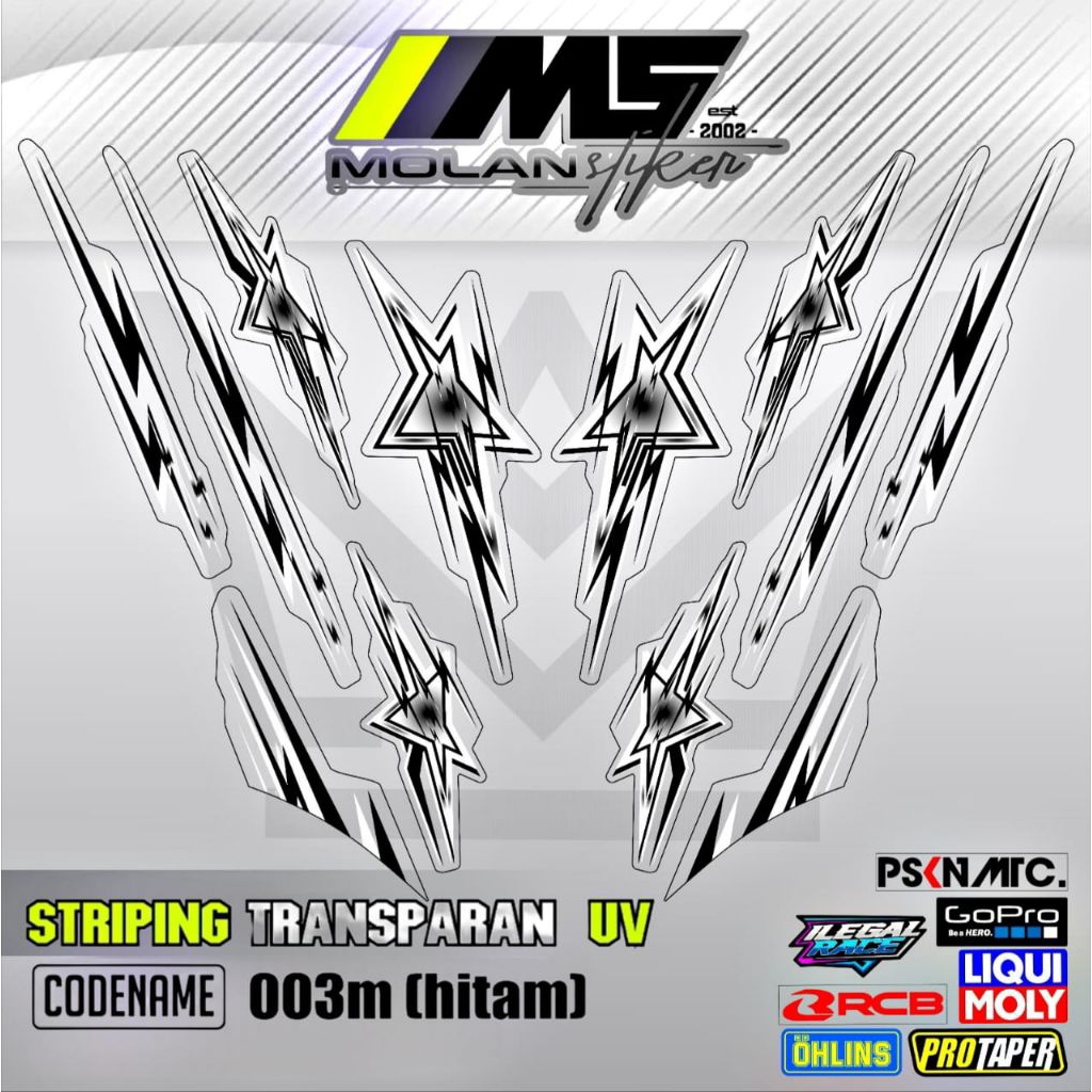 Jual Decal sticker Striping Variasi Transparan Uv Honda ADV 160 Star ...