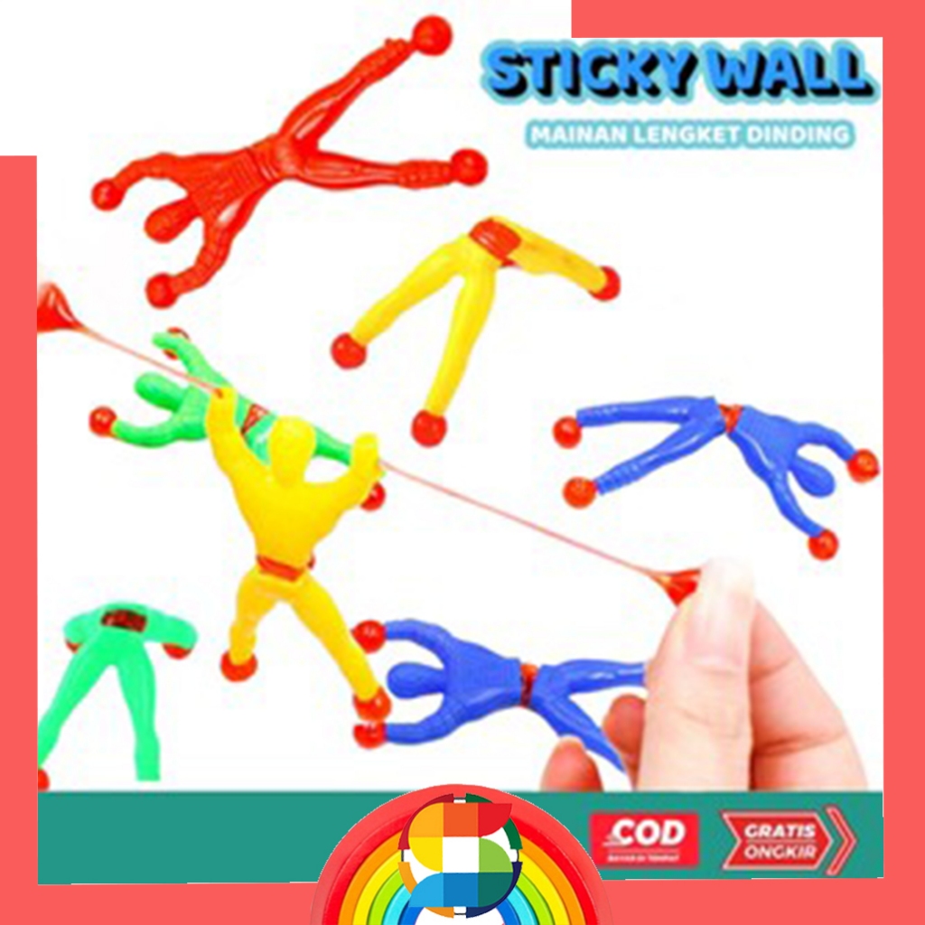 Jual Mainan Lengket Dinding/ Sticky Wall/Mainan Lengket Panjat dinding ...