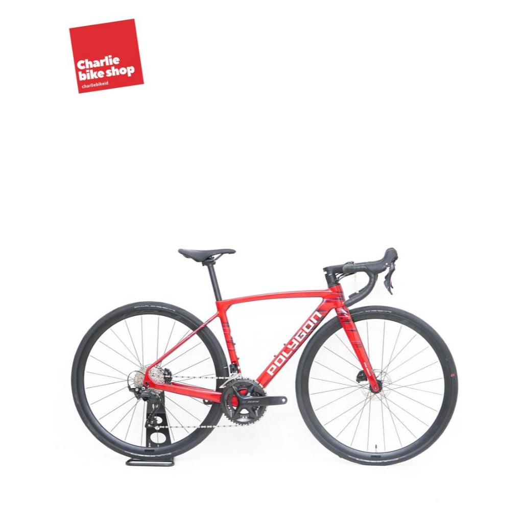 Jual Fullbike Road POLYGON Strattos S7D - 2x12 Speed - Red | Shopee ...
