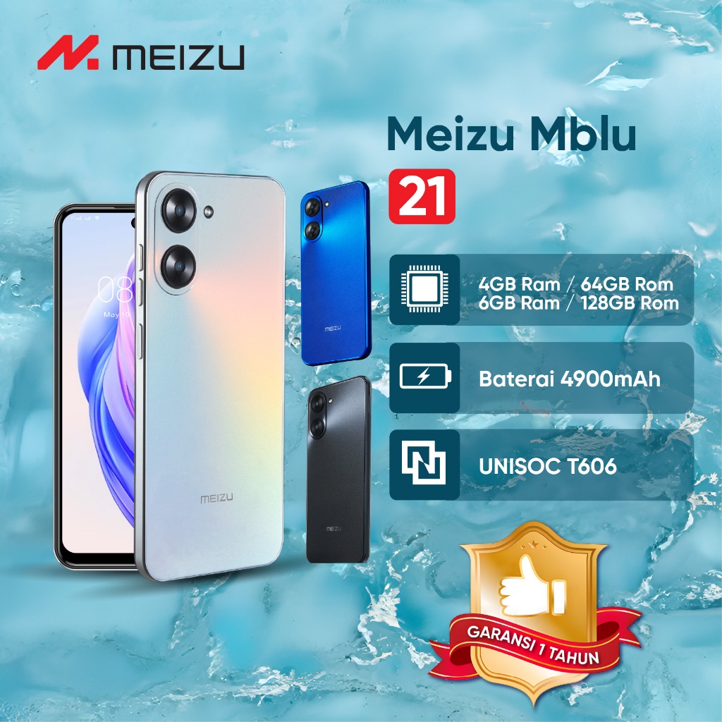 Jual Meizu Mblu 21 Ponsel Pintar Smartphone | Unisoc T606 | Layar 6,79" | Baterai 4900mAh ...