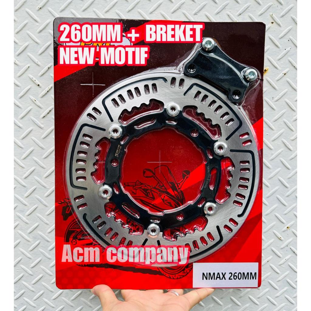 Jual DISC CAKRAM PIRINGAN DEPAN 260MM + BREKET PNP NMAX NEW / NMAX OLD / AEROX 155 OLD NEW ...