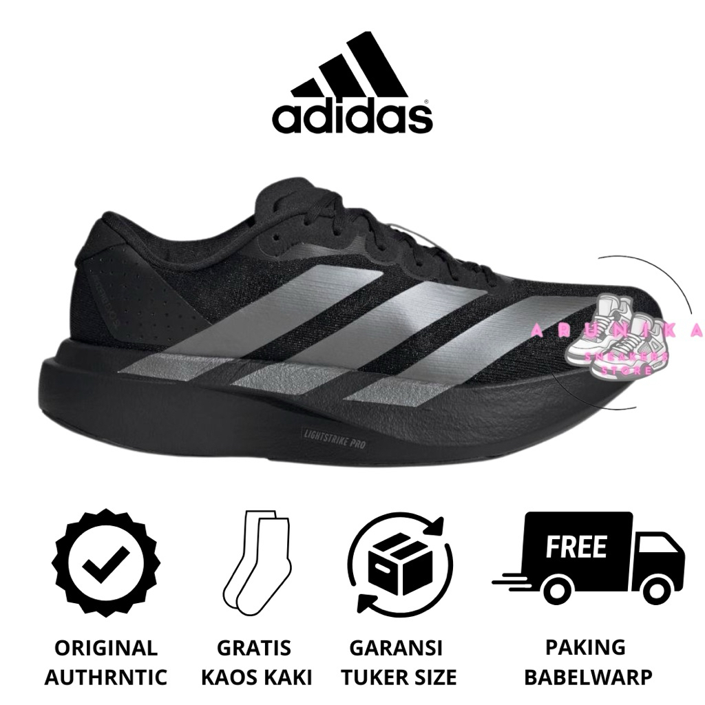 Jual Sepatu Adidas Adizero Evo Sl Black Iron Metallic Original ...