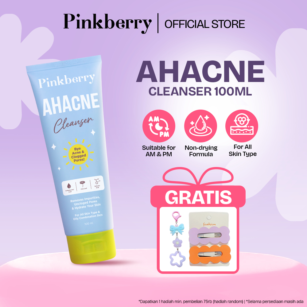 Jual PINKBERRY AHAcne Cleanser 100ml - Sabun Cuci Muka Untuk Kulit Berjerawat Dengan Salicylic ...