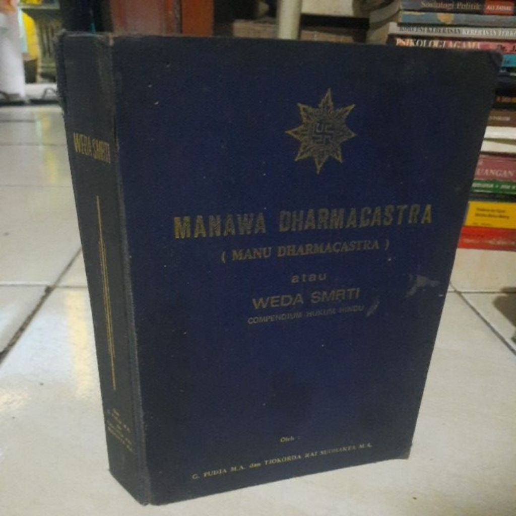 Jual MANAWA DHARMACASTRA ( MANU DHARMACASTRA ) ATAU WEDA SMRTI COMPENDIUM HUKUM HINDU | Shopee ...