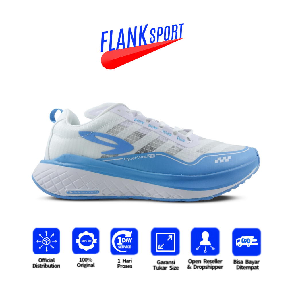 Jual 910 Nineten Ultra Ekiden 1.0 Putih/Biru Muda Sepatu Lari Training ...
